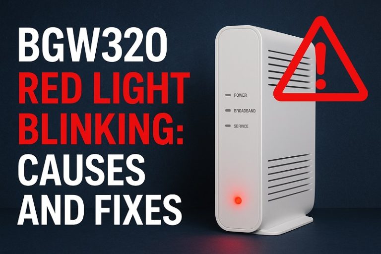 BGW320 Red Light Blinking: Causes and Fixes - Gear Probe