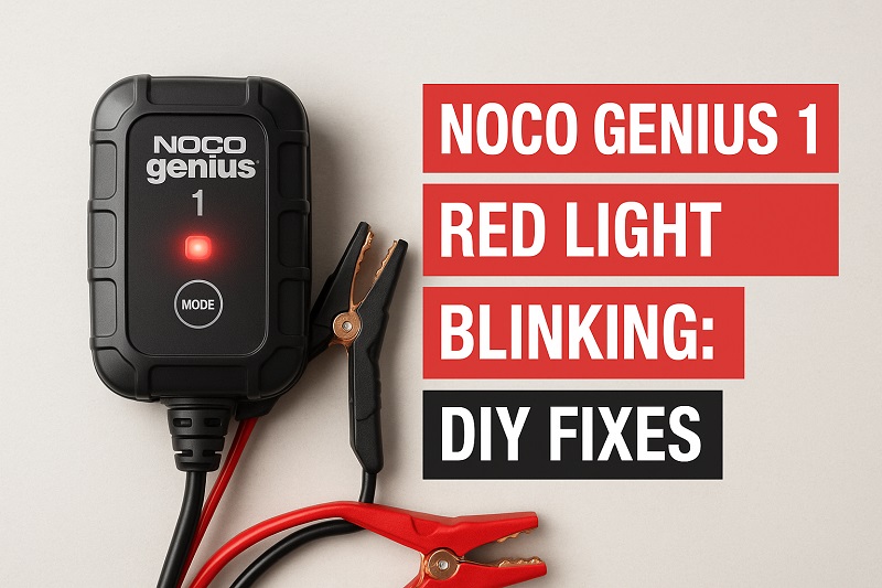 Noco Genius 1 Red Light Blinking: DIY Fixes - Gear Probe