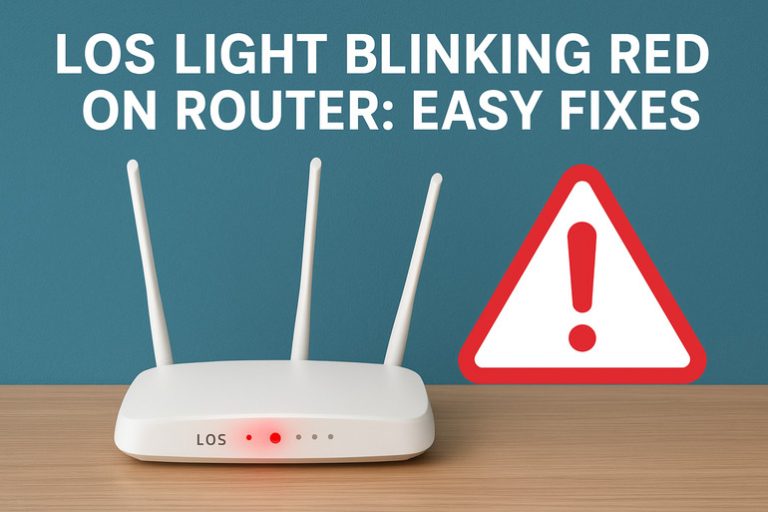LOS Light Blinking Red on Router: Easy Fixes - Gear Probe