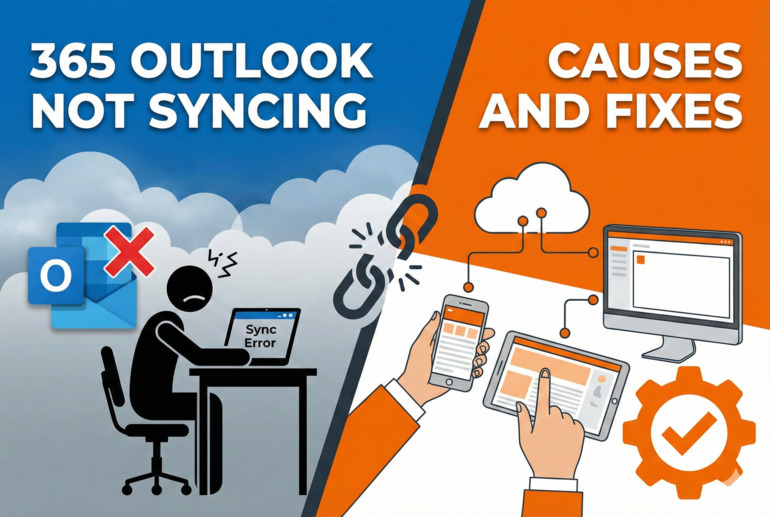365 Outlook Not Syncing: Causes and Fixes - Gear Probe